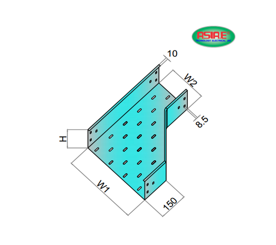 Left Reducer Cable Tray – Công Ty Cổ Phần Công Nghệ Điện Á Châu